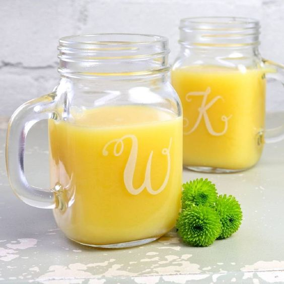Boston round juice glass bottle custom label – Glass Bottle & Jars ...